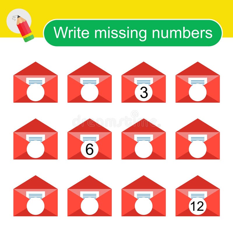 Math Activity for Children. Activity Page for Preschoolers Stock Vector ...