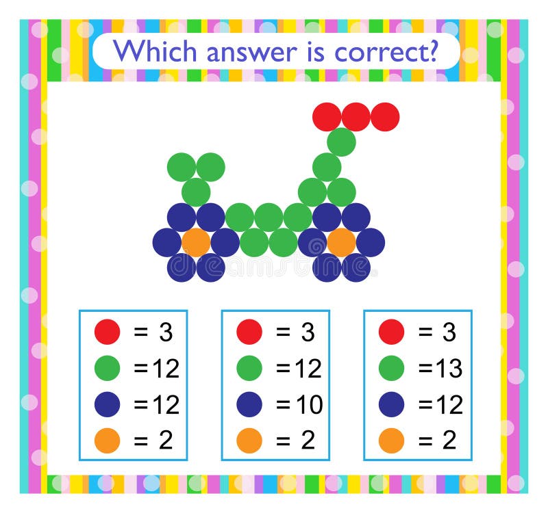 Math Activity for Children. Preschool Worksheet Activity. Find the ...