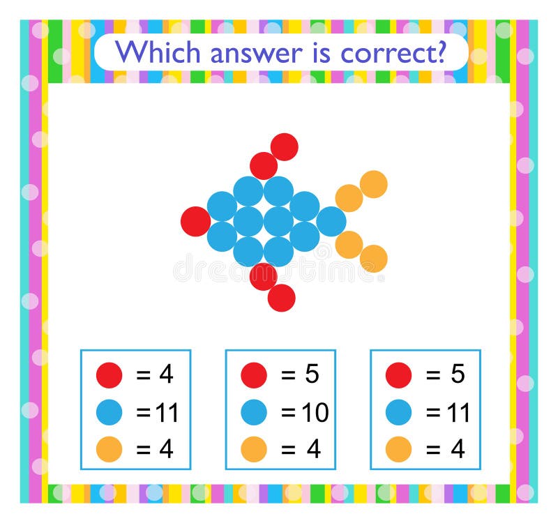 Math Activity for Children. Preschool Worksheet Activity. Find the ...