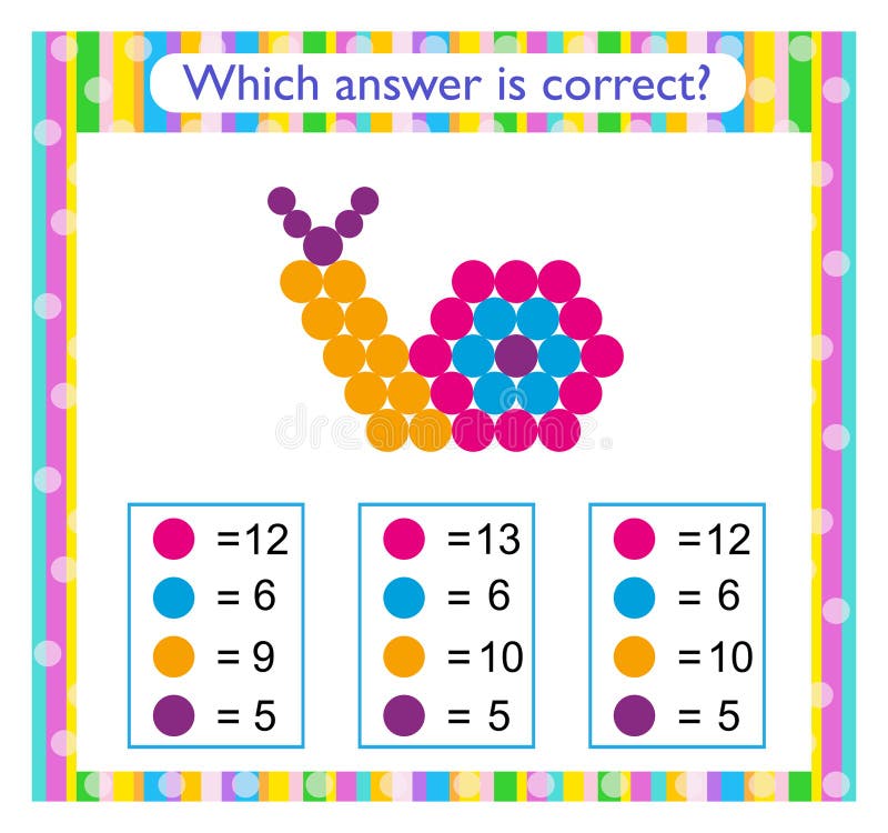 Math Activity for Children. Preschool Worksheet Activity. Find the ...