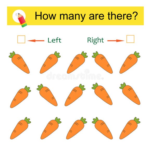 Math Activity for Kids. Developing Numeracy Skills Stock Vector ...