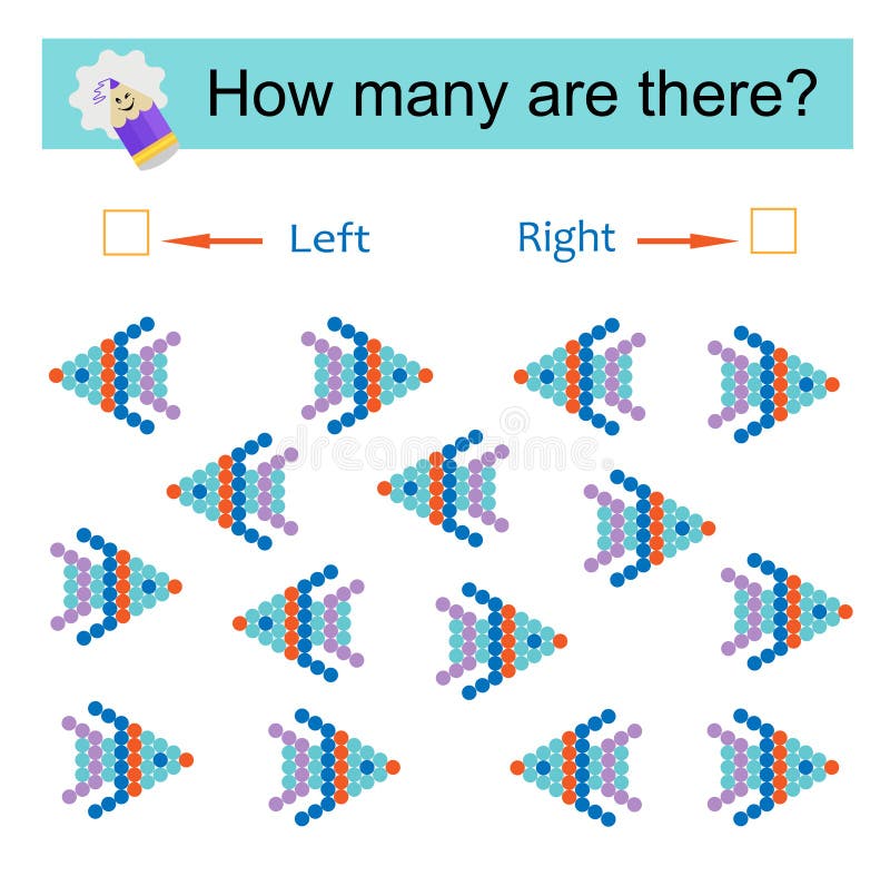 Math Activity for Kids. Developing Numeracy Skills Stock Vector ...