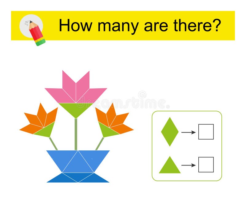 Math Activity for Kids. Find the Correct Answer Stock Vector ...