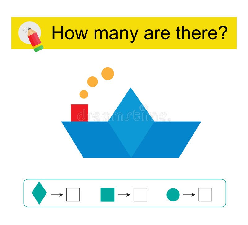Math Activity for Kids. Number Range Up To 5 Stock Vector ...