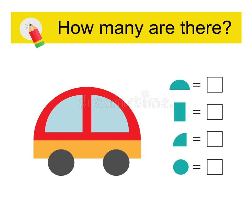 Math Activity for Kids. Number Range Up To 5 Stock Vector ...