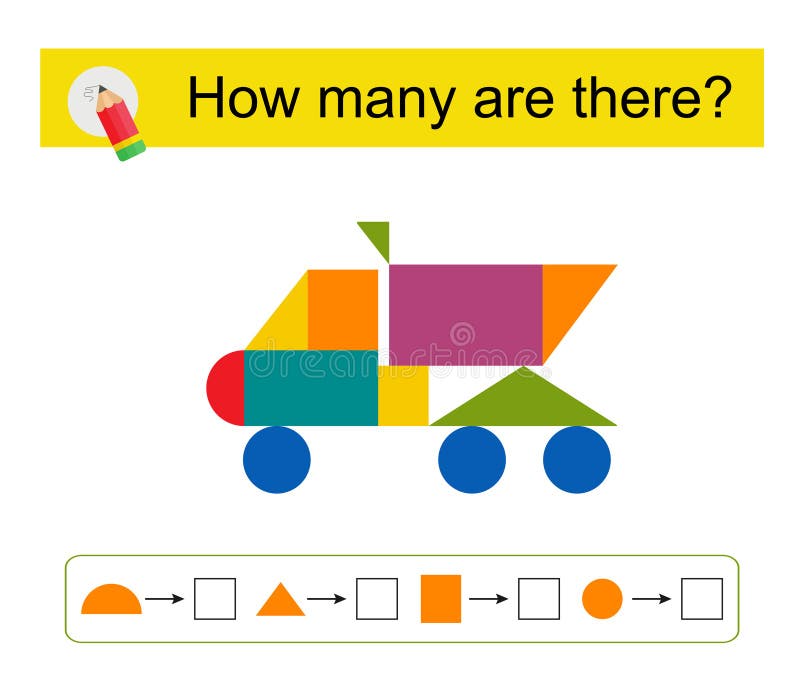 Math Activity for Kids. Number Range Up To 5 Stock Vector ...