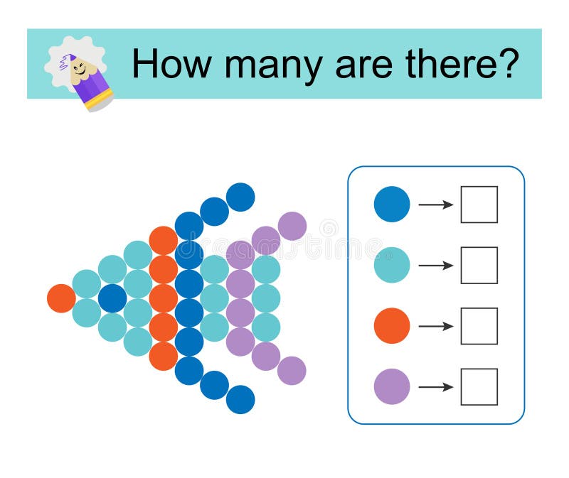 Math Activity for Kids. Number Range Up To 20 Stock Vector ...
