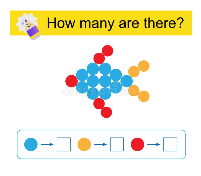 Math Activity. Number Range Up To 5. Developing Numeracy Skills. Vector ...