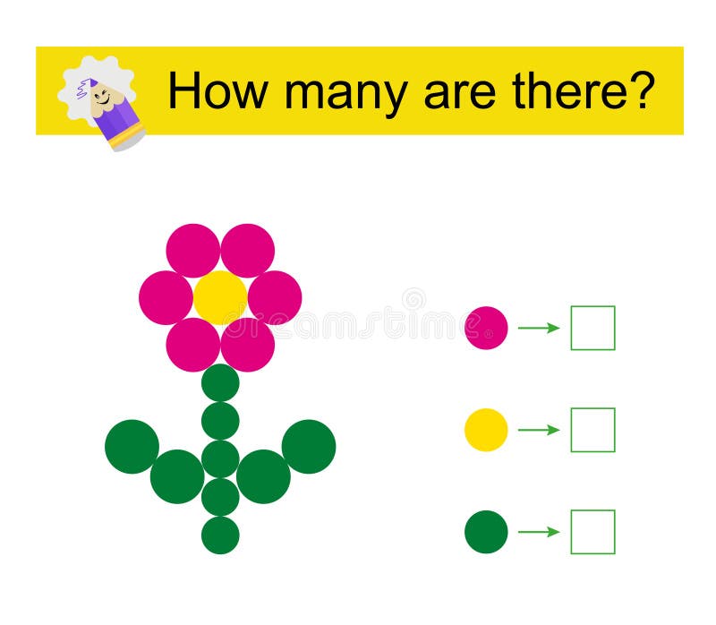 Math Activity for Kids. Number Range Up To 10 Stock Vector ...