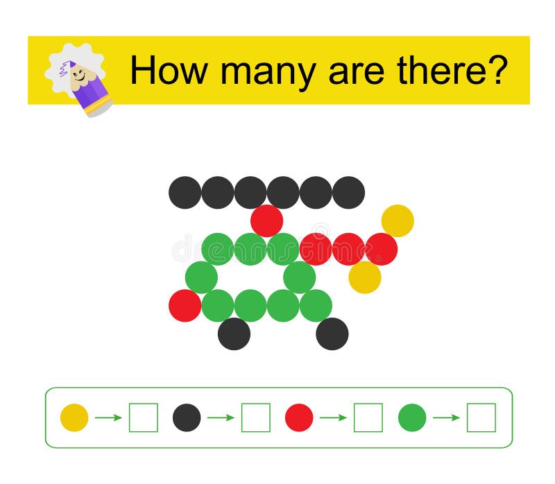 Math Activity for Kids. Number Range Up To 10 Stock Vector ...