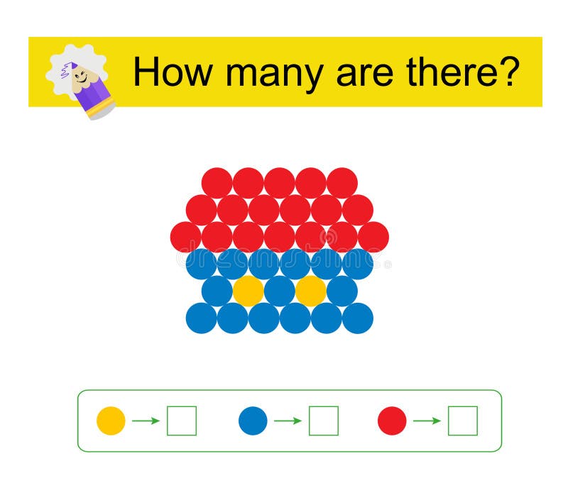 Math Activity for Kids. Number Range Up To 20 Stock Vector ...