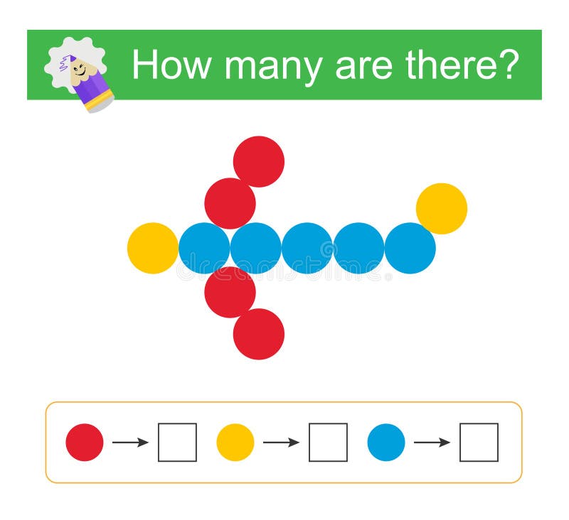 Math Activity for Kids. Number Range Up To 5 Stock Vector ...
