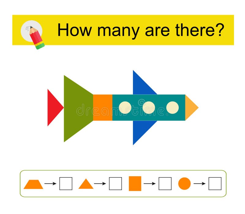 Math Activity for Kids. Number Range Up To 5 Stock Illustration ...