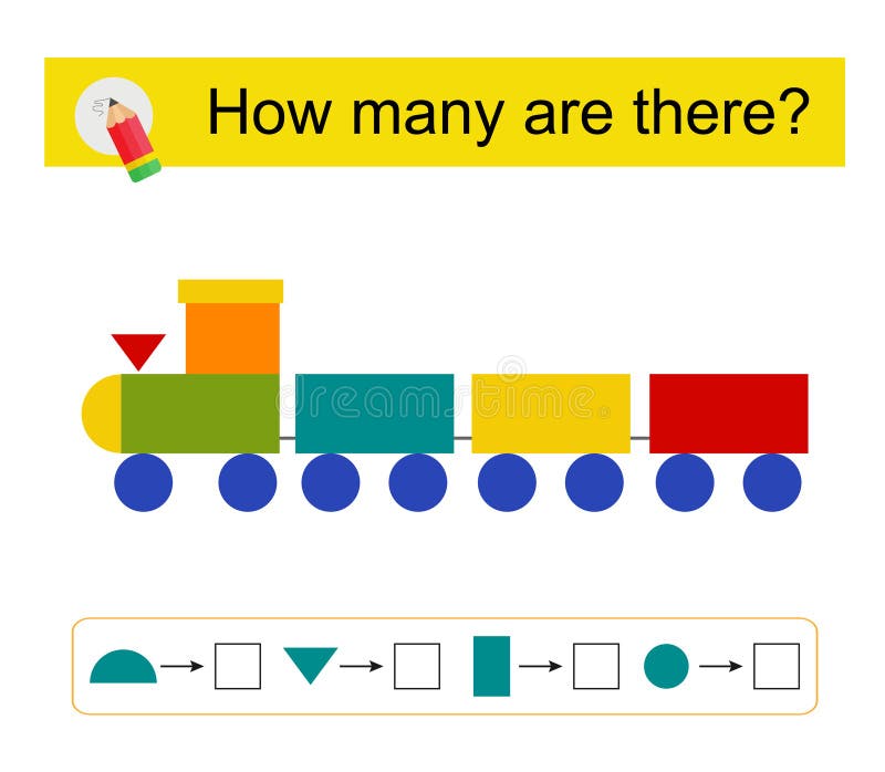 Math Activity for Kids. Number Range Up To 10 Stock Vector ...