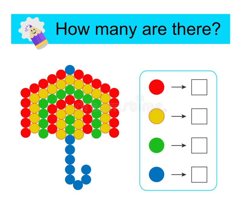 Math Activity for Kids. Number Range Up To 30 Stock Vector ...