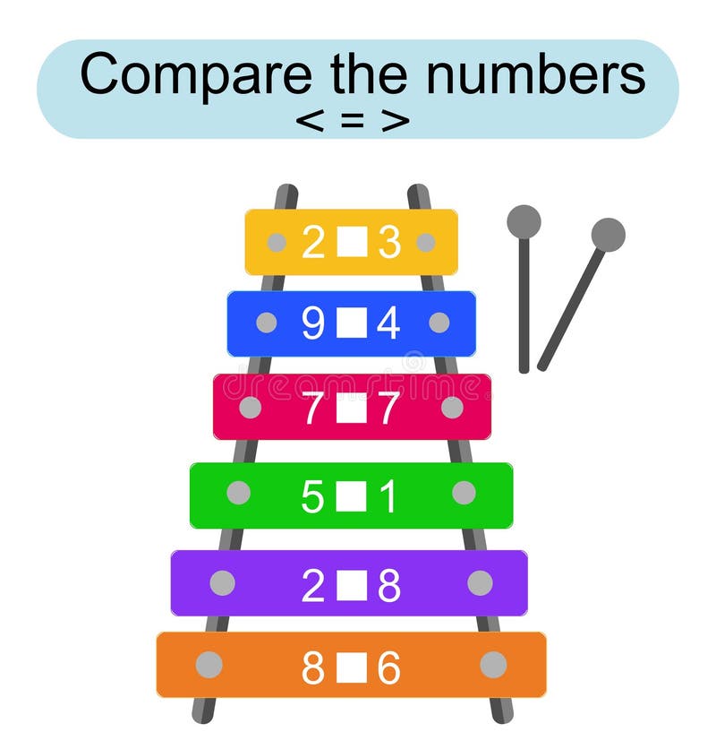 Math Activity for Children. Number Range Up To 10. Preschool Worksheet ...