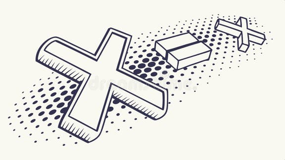 Math Addition, Plus Symbol and Arithmetic Sign Vector Design Generative ...