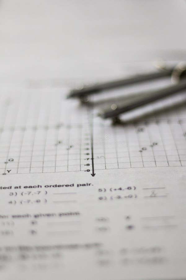 Math and Algebra Homework Preparation Stock Photo - Image of prepare ...