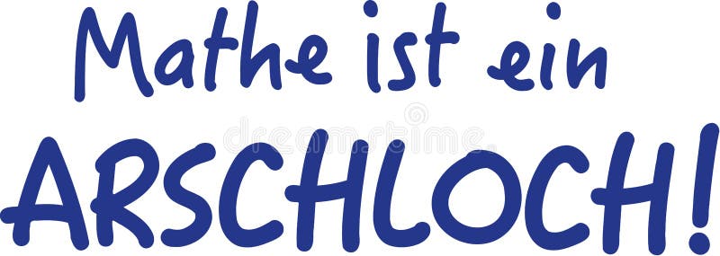 Math is an german stock vector. Illustration of german - 107179714