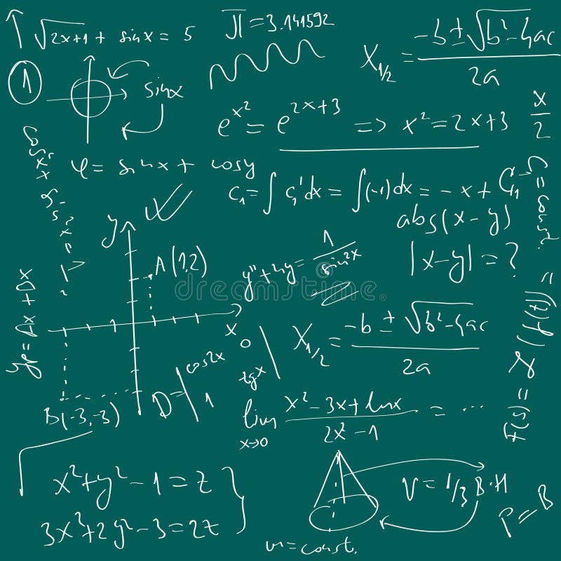 Math background stock vector. Illustration of background - 6721326