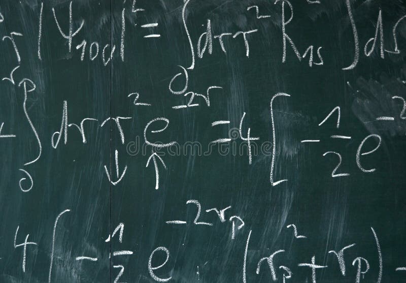 Math Blackboard stock photo. Image of chalkboard, chalk - 27533984