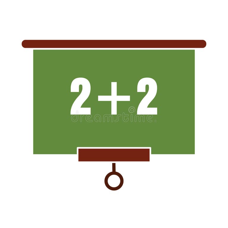 Math Board with Equation. Vector Stock Vector - Illustration of blue ...