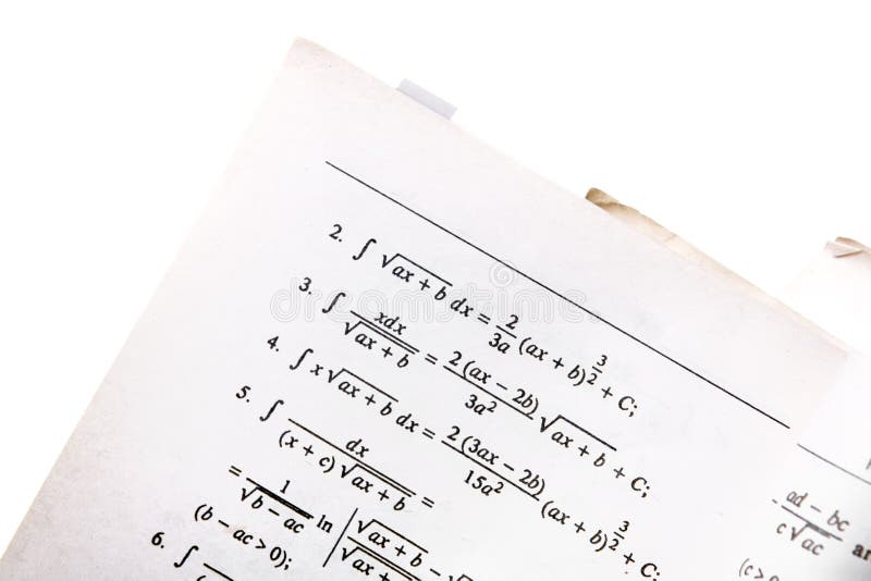 Math book closeup stock image. Image of closeup, homework - 8595139
