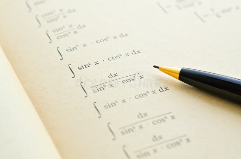 Math book stock image. Image of solving, pencil, mathematics - 54589727