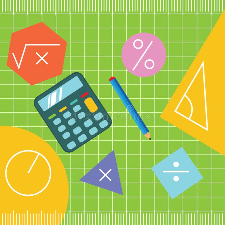 Math Book Cover Background Element Vector Design Template Stock ...