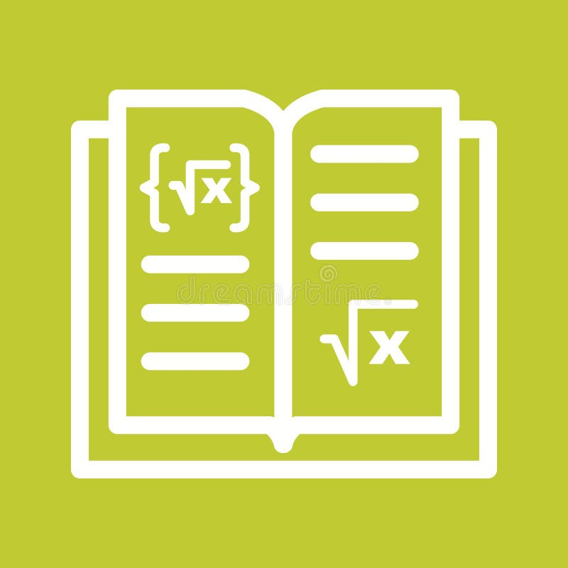 Math Book I stock vector. Illustration of school, textbook - 97721920