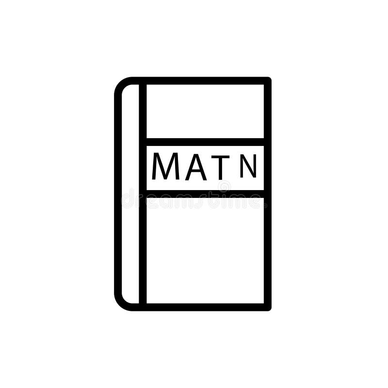 Math Book Icon Vector Isolated on White Background, Math Book Sign ...