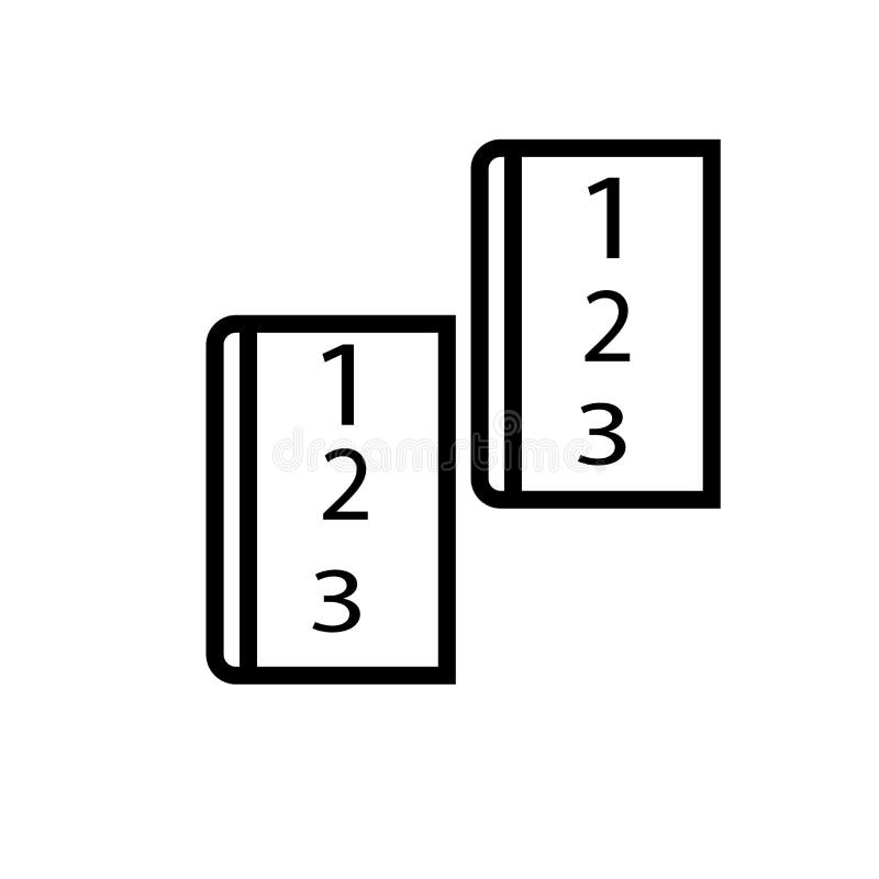 Math Book Icon Vector Isolated on White Background, Math Book Sign ...