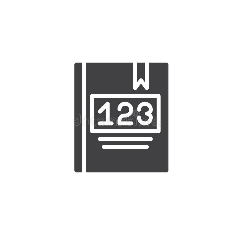 Math book vector icon stock vector. Illustration of pixel - 130684491