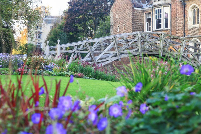 The Math Bridge in Cambridge University Stock Image - Image of math ...