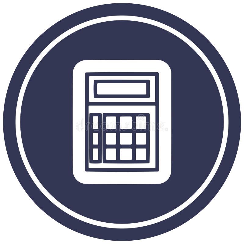 Math Calculator Icon stock vector. Illustration of symbol - 112019859
