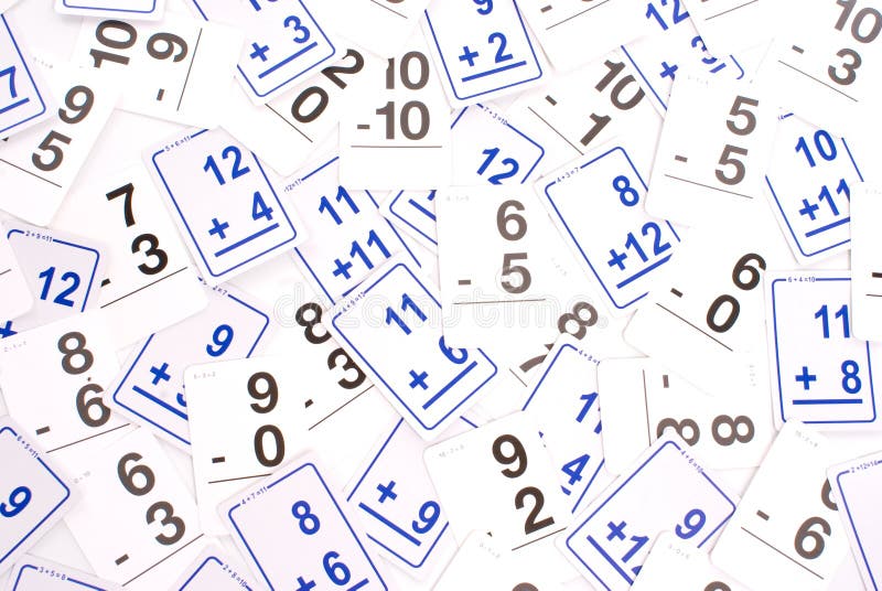 Math Cards stock photo. Image of education, solve, school - 6006388