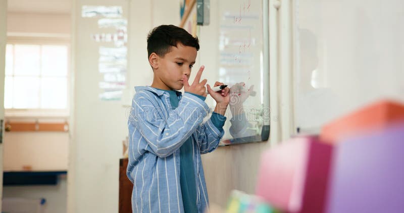 Math, Child and Counting on Whiteboard, Classroom and Problem Solving ...