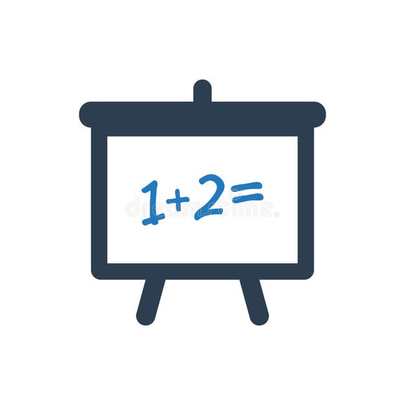 Math class icon stock vector. Illustration of sign, basic - 128916676