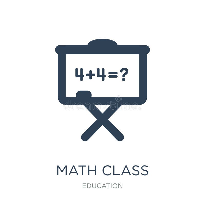 Math Class Icon in Trendy Design Style. Math Class Icon Isolated on ...
