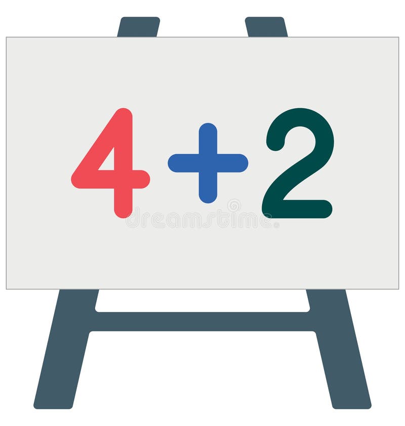 Math Class Icon Vector Sign and Symbol Isolated on White Background ...