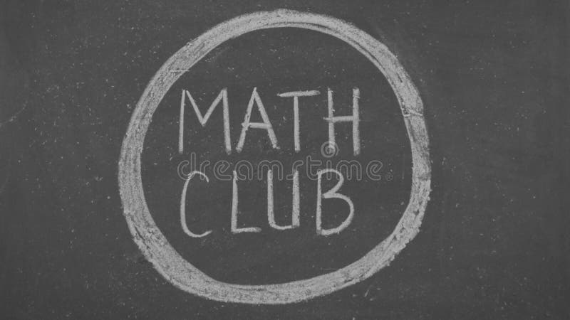 Math club. stock photo. Image of board, presentation - 215162154
