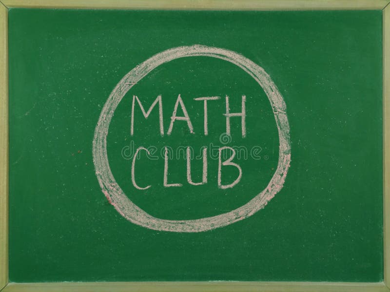 Math club. stock photo. Image of board, presentation - 215162154