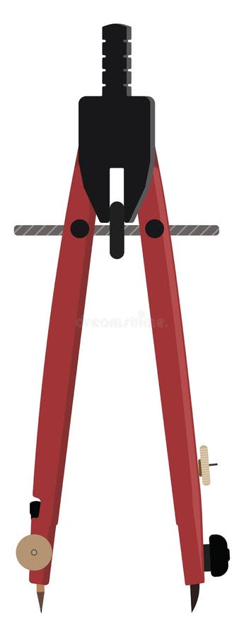 Math Compass Icon with Glyph Style Stock Vector - Illustration of ...