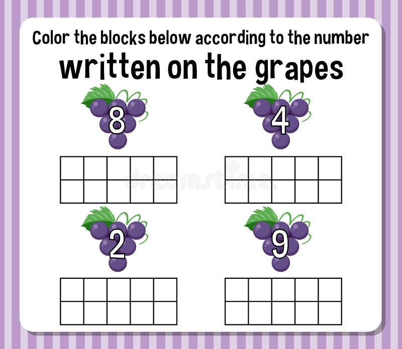 Purple Math Multiplication Square Stock Vector - Illustration of ...