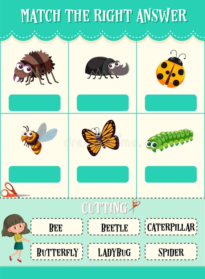 Math Count Number Worksheet Stock Vector - Illustration of lesson ...