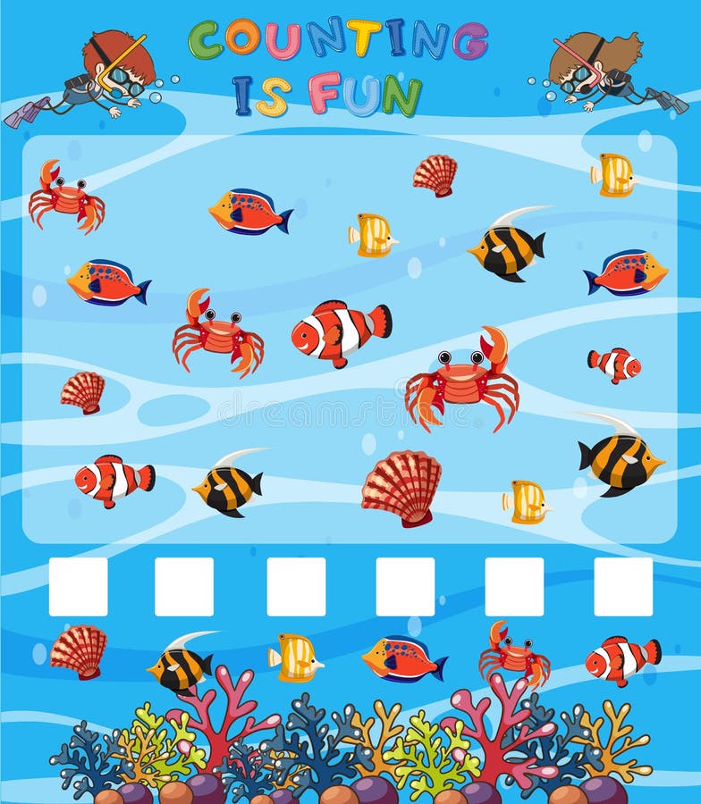 Game Underwater World Background Stock Vector - Illustration of cartoon ...