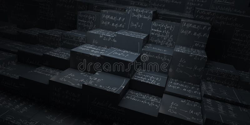 Math cubes stock illustration. Illustration of cubes - 12186832