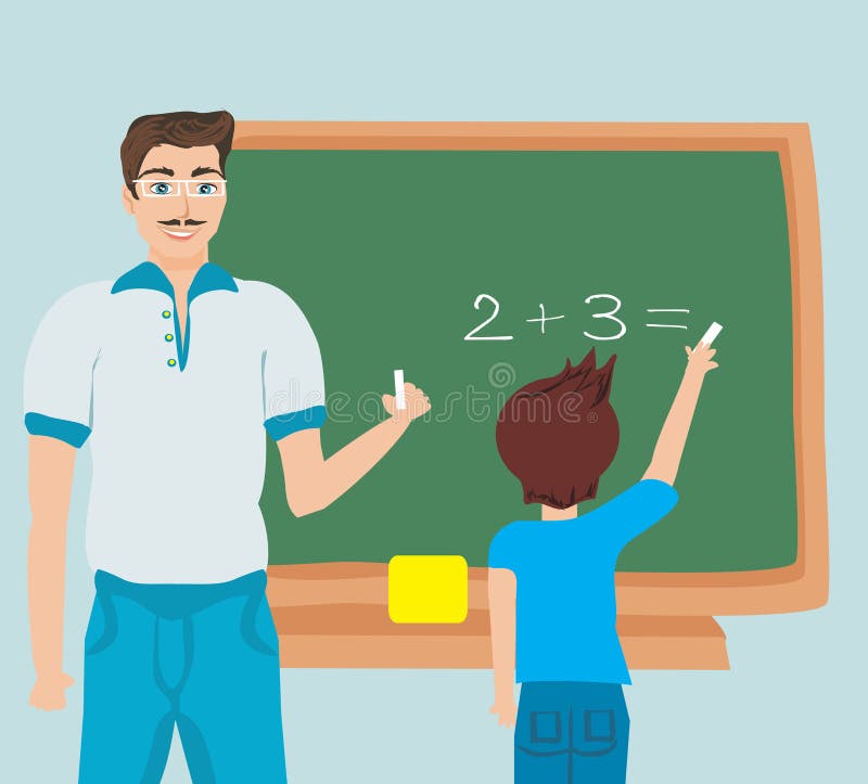 Math Problem Kid Stock Illustrations – 158 Math Problem Kid Stock ...