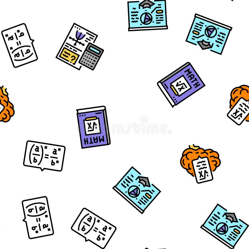 Math Education School Science Vector Seamless Pattern Stock Vector ... Math Education School Science Vector Seamless Pattern Stock Vector ...