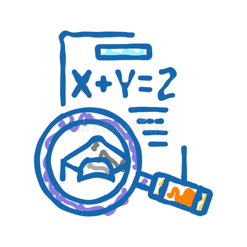 Math Education Science Icon Doodle Illustration Stock Vector ...